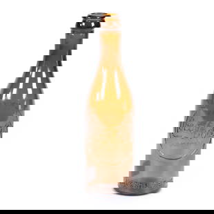 1980 Coca Cola 75th Anniversary Amber Bottle