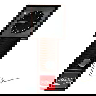 12" Glass Coca Cola Clock