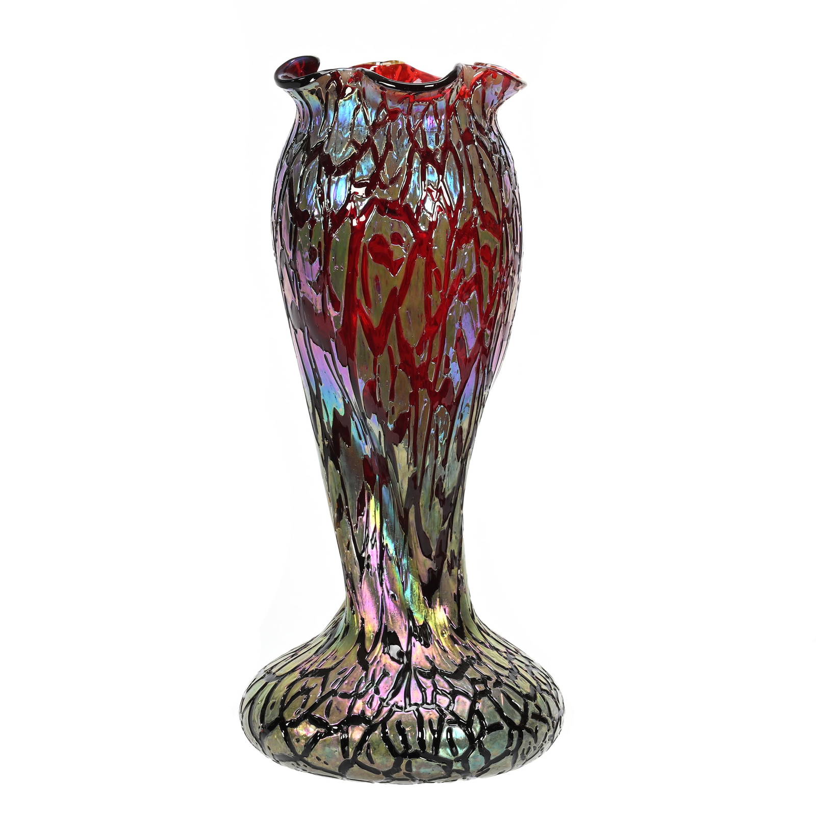 Vase, Attributed To Rindskopf Art Glass Auction