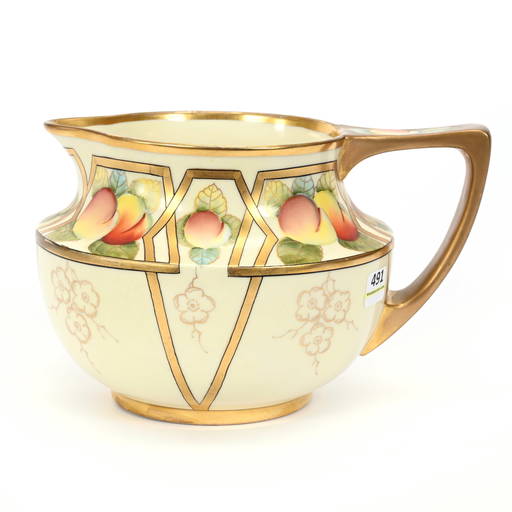 Pitcher Marked Pickard, Peaches Linear Pattern