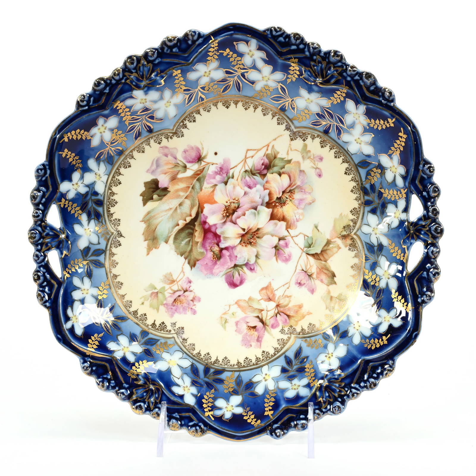 Cake Plate, R.s. Steeple Mark Auction