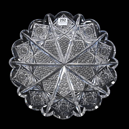 Round Plate, Abcg, Signed Hawkes Napoleon Pattern