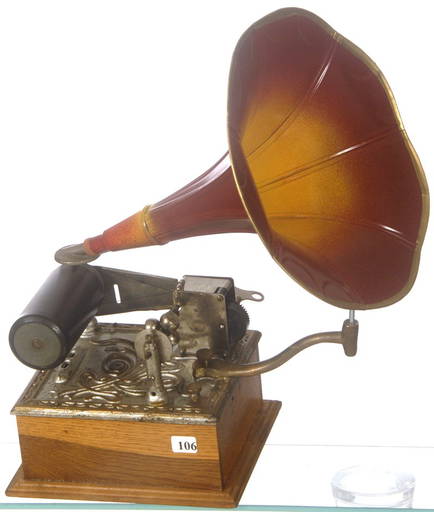 Small Home Made Phonograph Cylinder Player