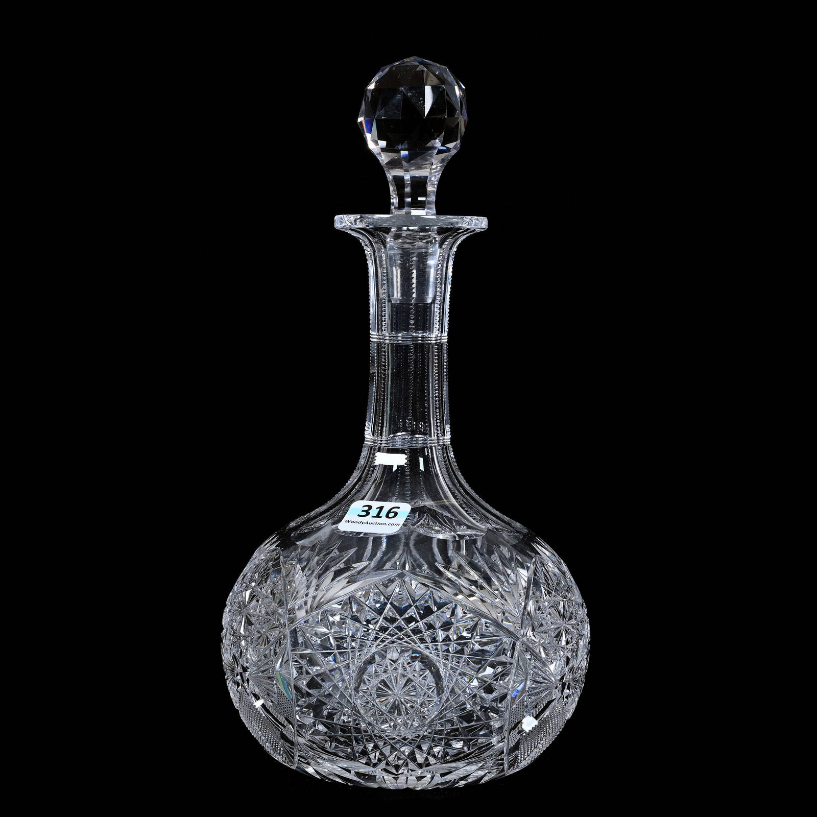 Decanter, Abcg, Monarch Pattern By J. Hoare Auction