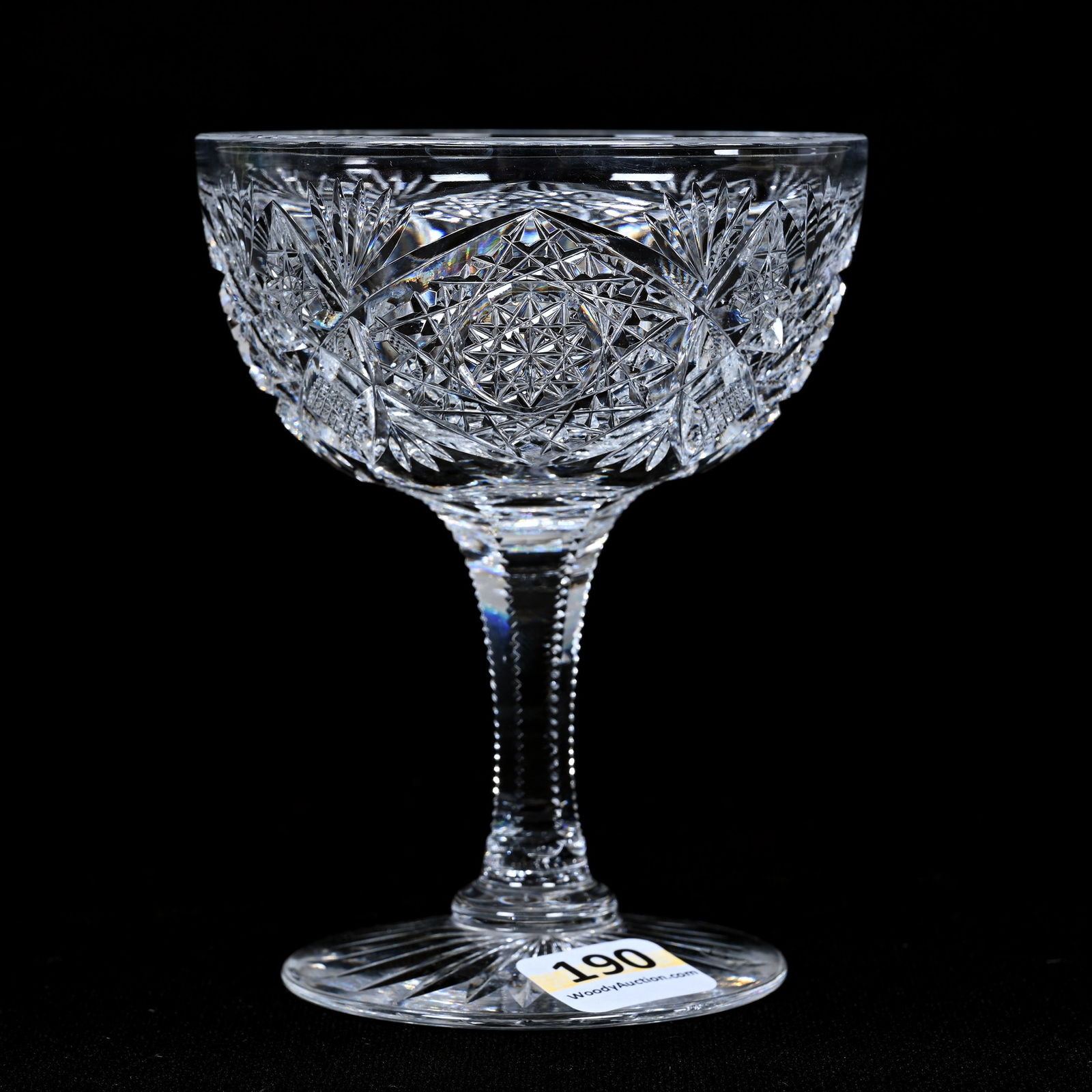 Champagne Stem, Abcg, Monarch Pattern By J. Hoare Auction