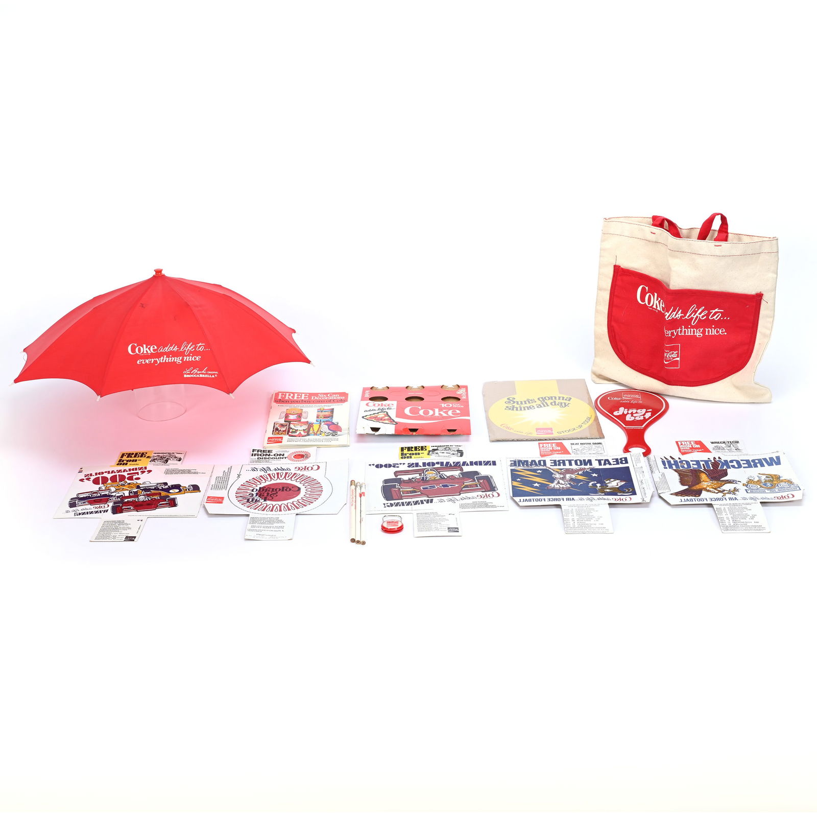 Coca-cola Advertising, Large Assortment, "coke Adds Life To", Circa ...