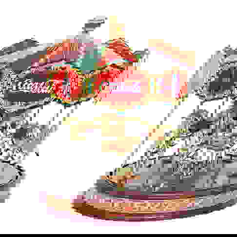 Coca-cola Carousel Music Box, Circa 1997 Auction