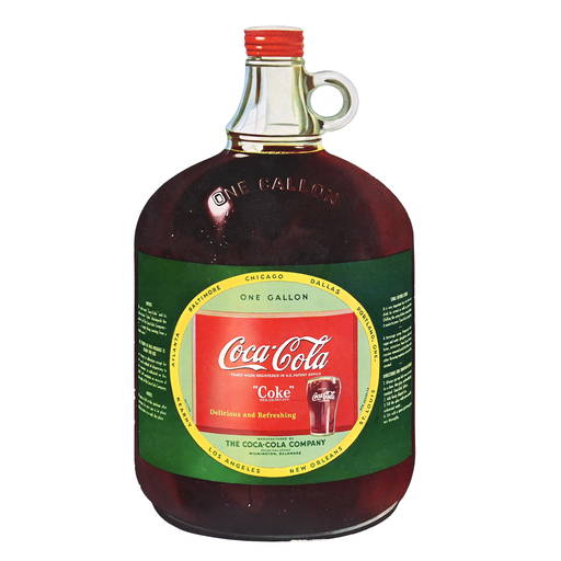 Coca Cola Cut Out Syrup Bottle With Profit List