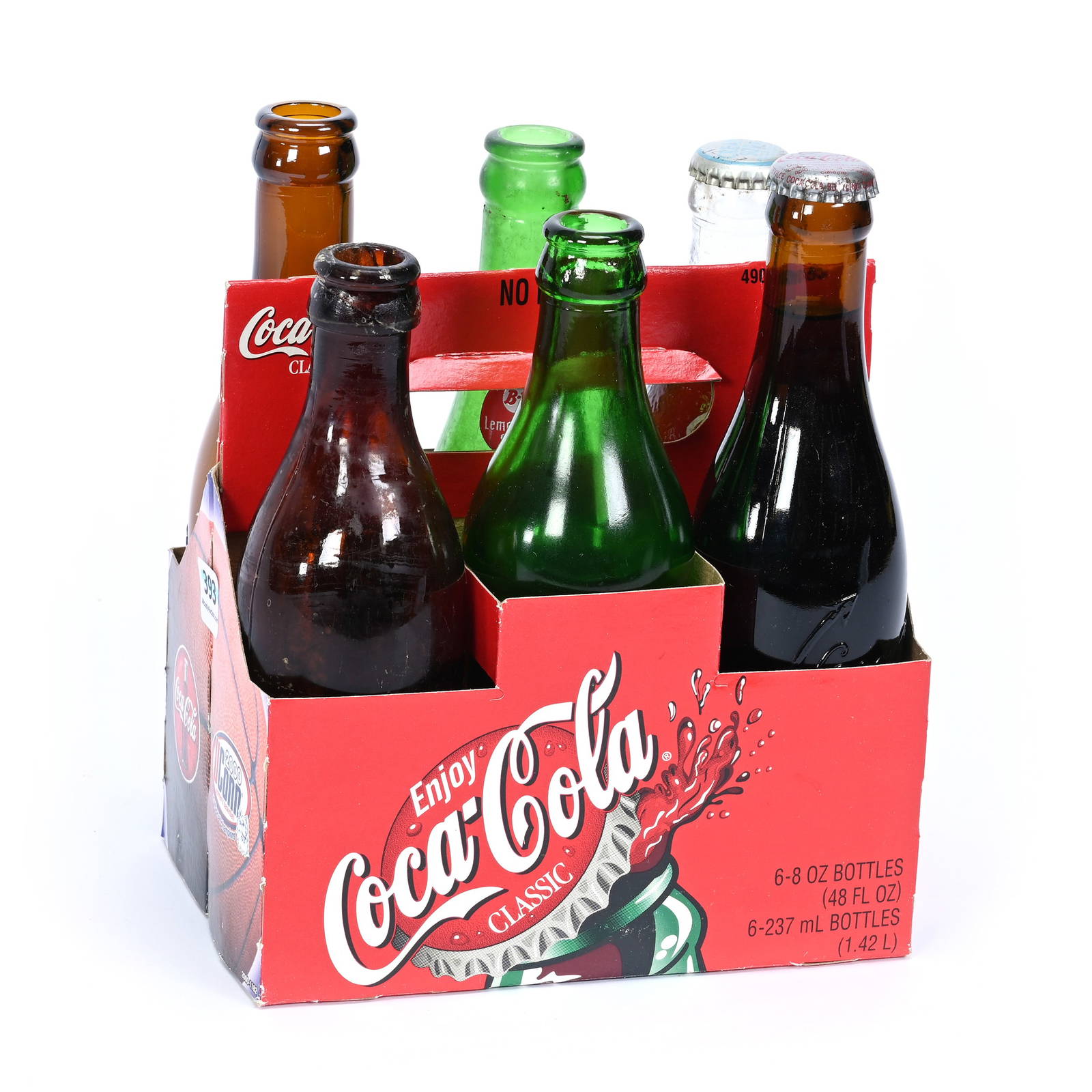 Coca-cola Glass Script Bottles (6) With City Names Auction
