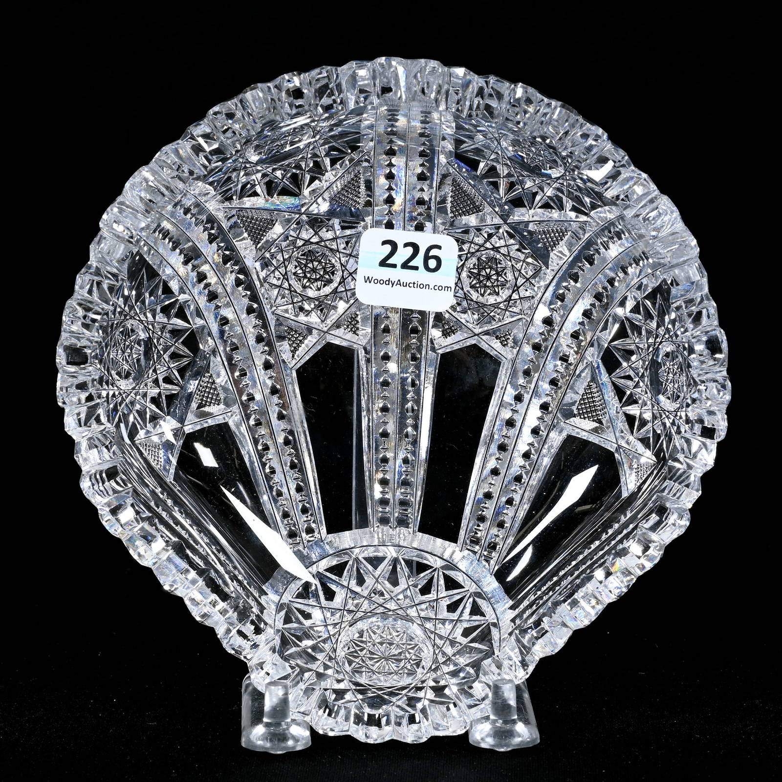 Nappy, Shell Shape, American Brilliant Cut Glass Auction