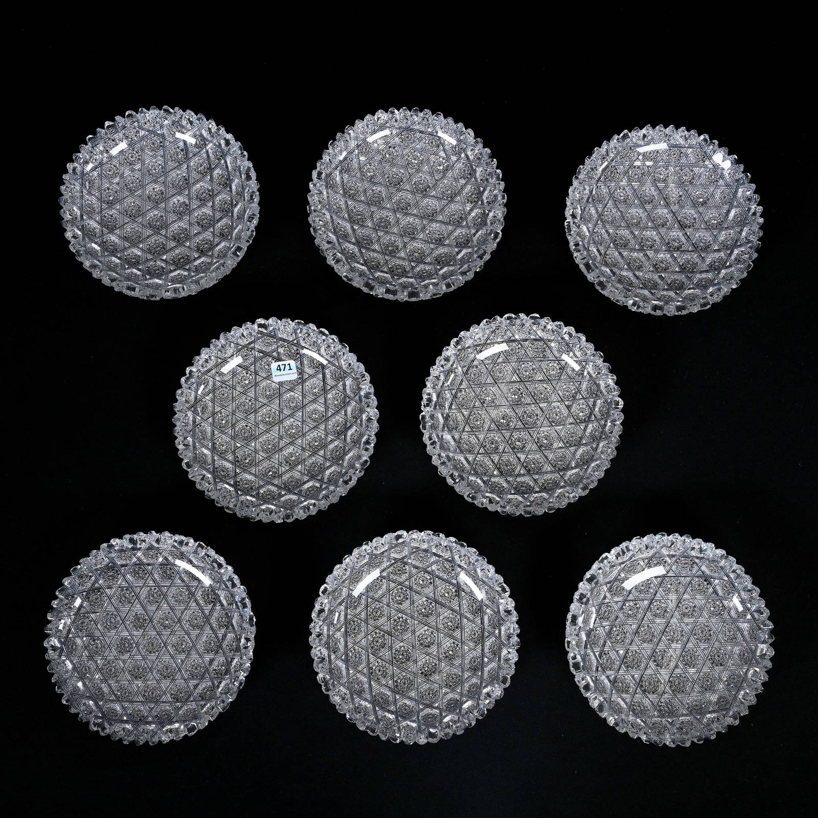 (8) Plates, Abcg, Signed J. Hoare Kohinoor Pattern Auction