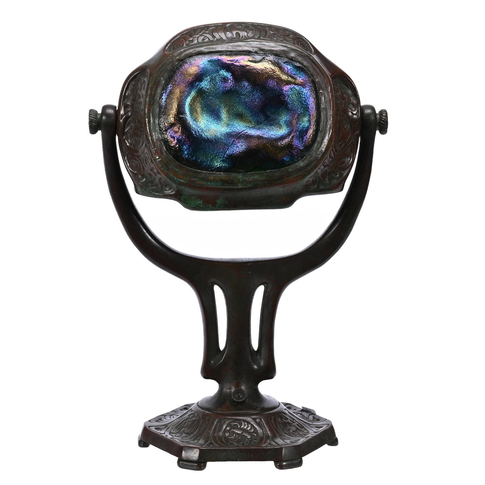 Zodiac Turtle Back Lamp Signed Tiffany Studios #541 Auction