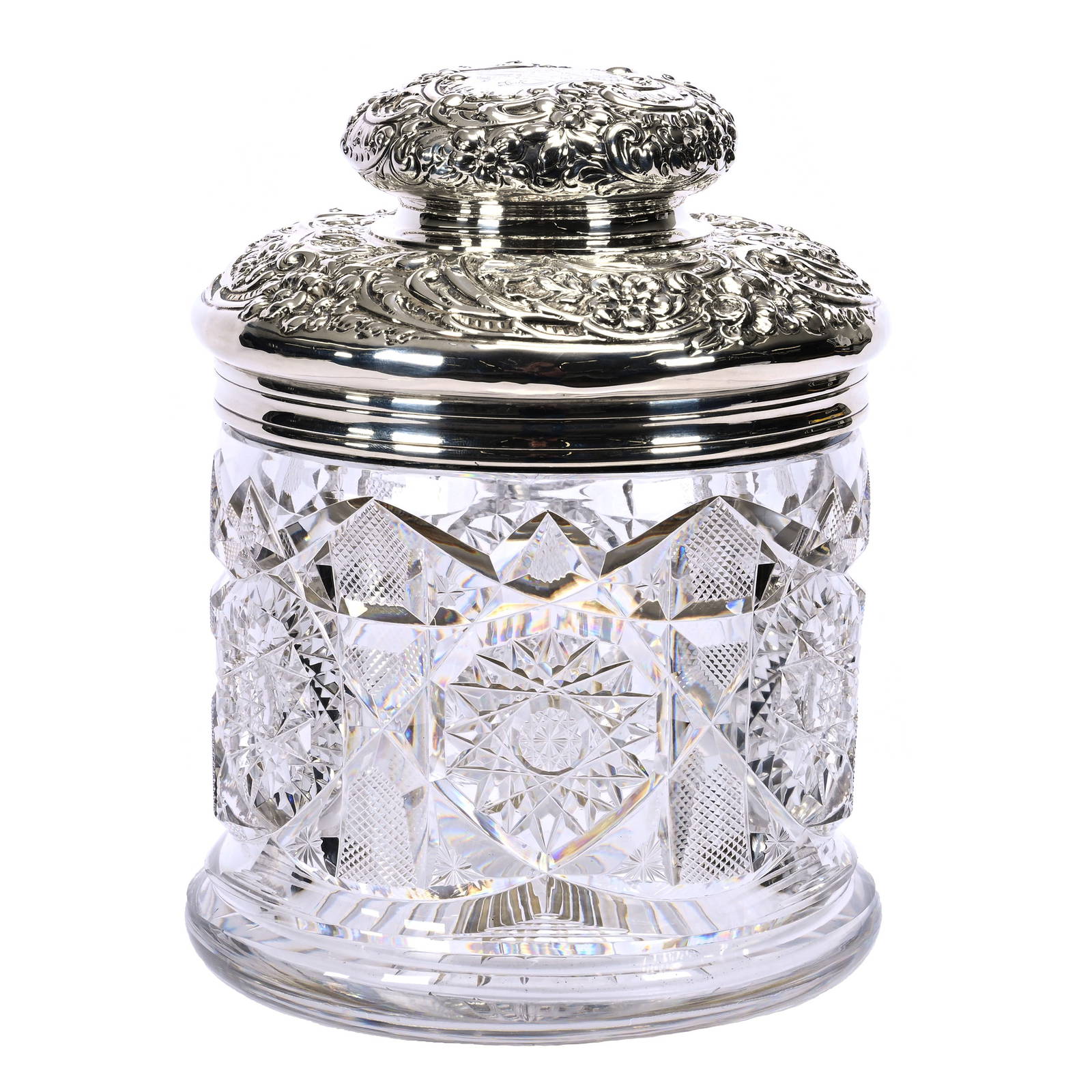 Humidor, Abcg, Pattern #50 By Dorflinger Auction