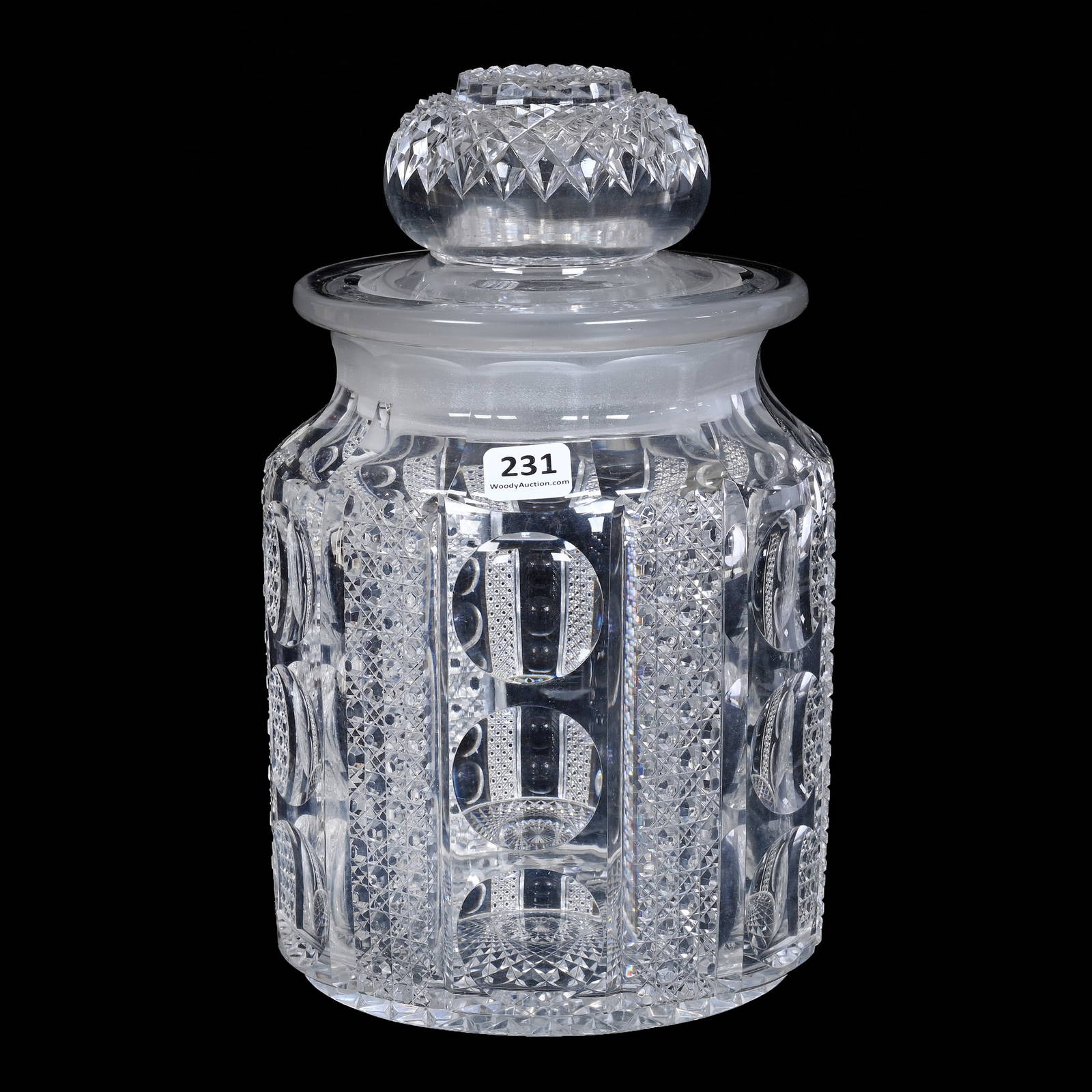 Humidor, Abcg, Montrose Pattern By Dorflinger Auction