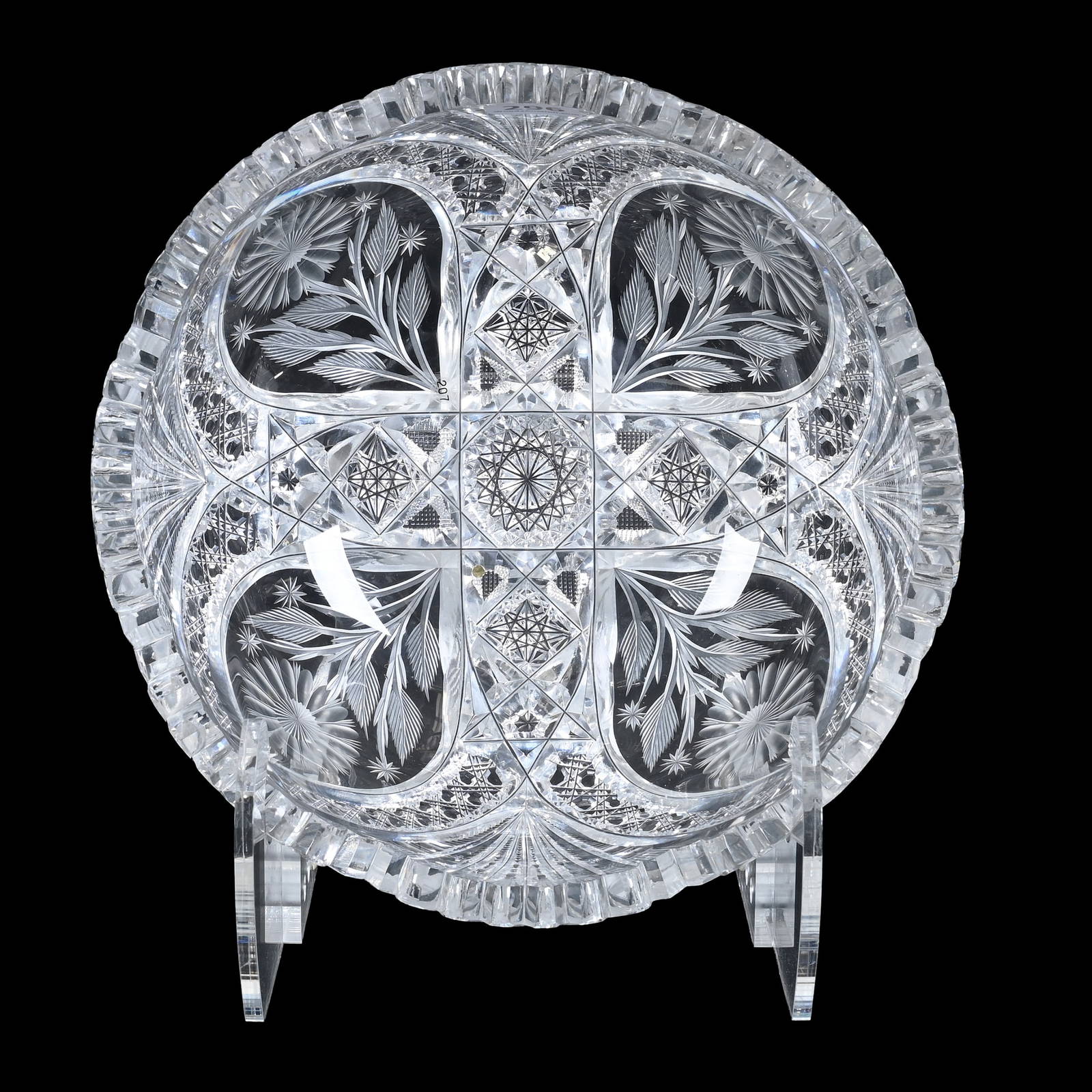 Bowl, Abcg, Signed J. Hoare Nassau Pattern Auction