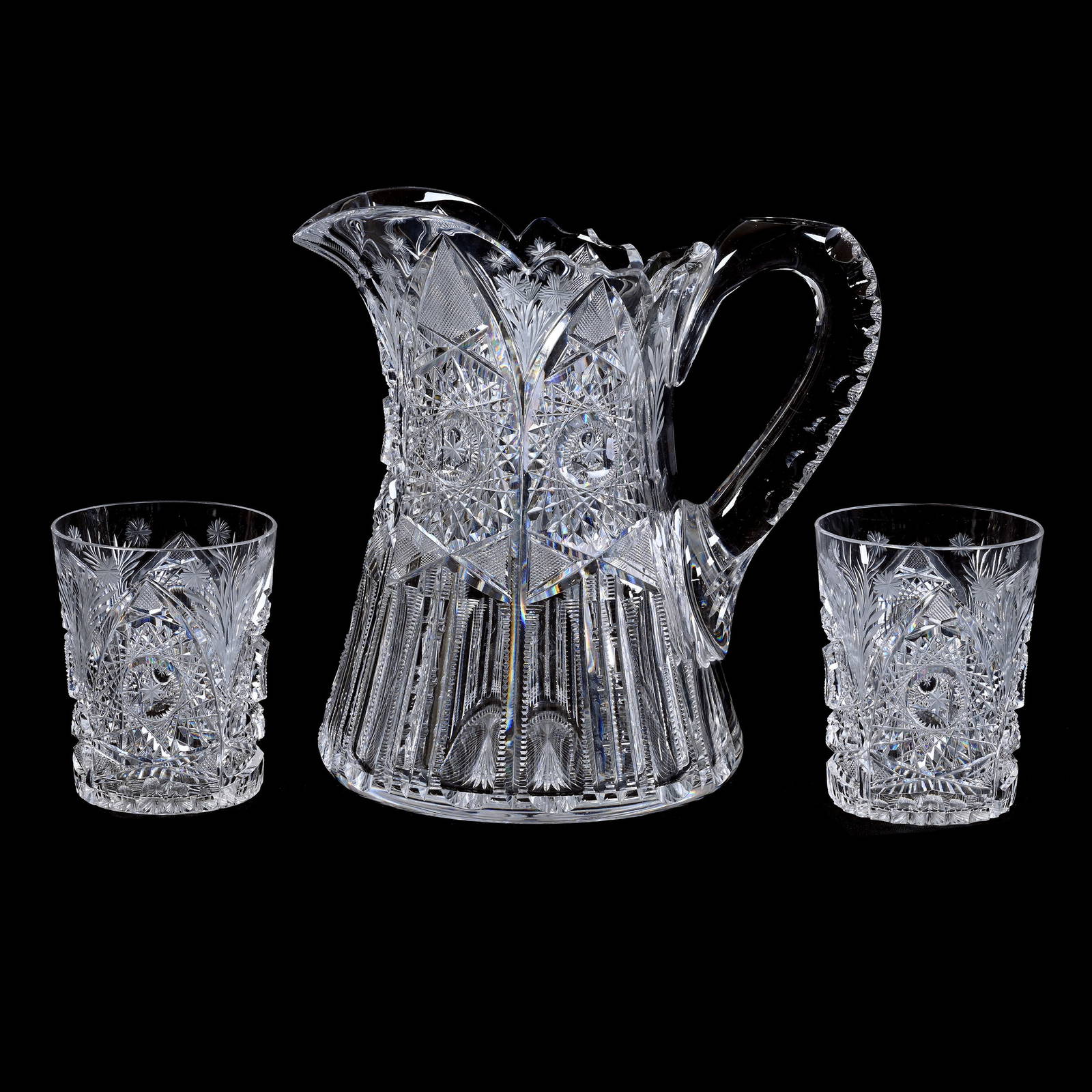 Water Set, Abcg, Berwick Pattern By Pairpoint Auction