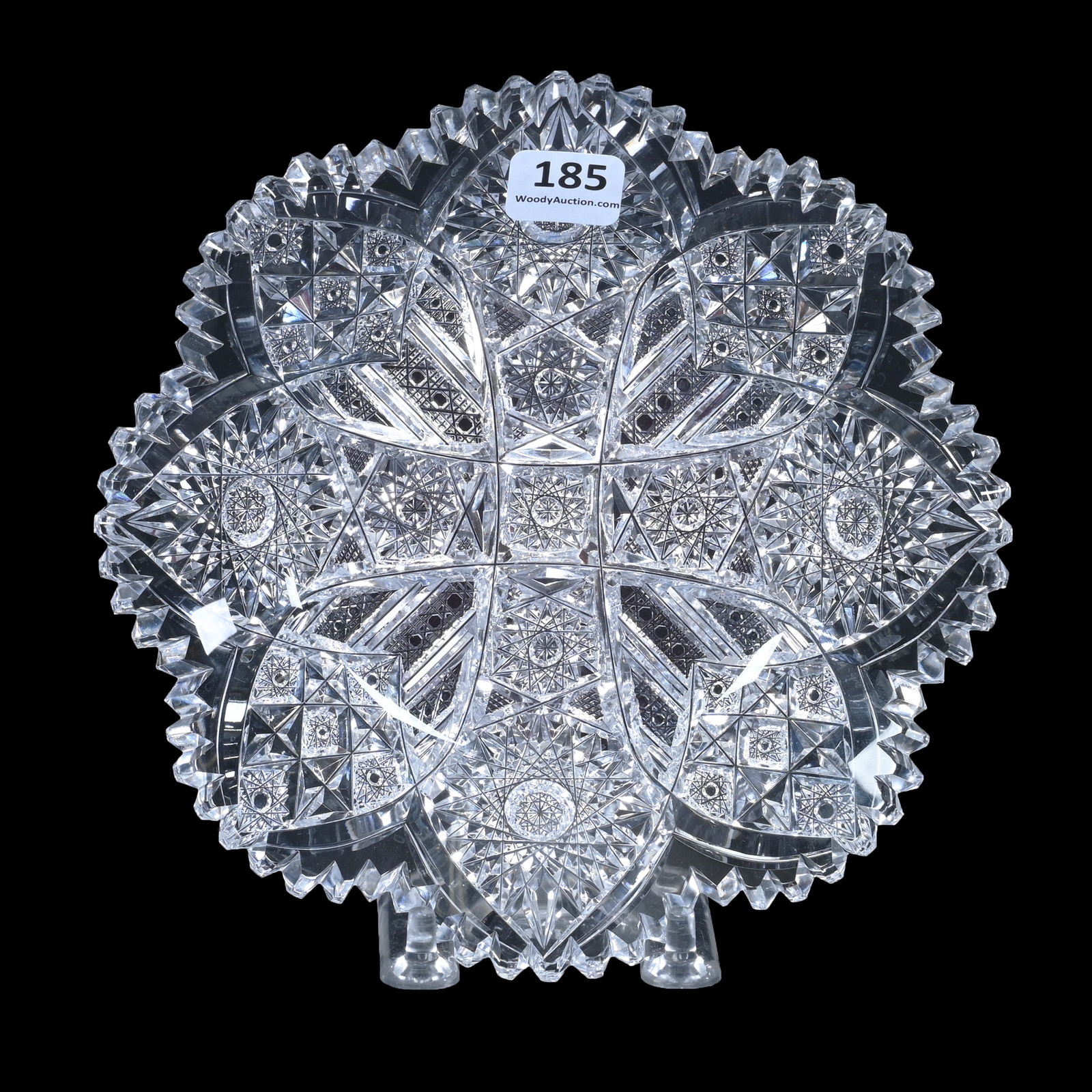 Plate, Cut Glass, Stars And Stripes Pattern Designed By W. C. Anderson ...