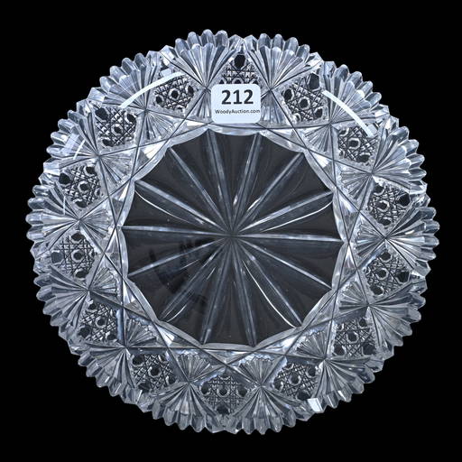 Plate, Cut Glass, Croesus Pattern By J. Hoare