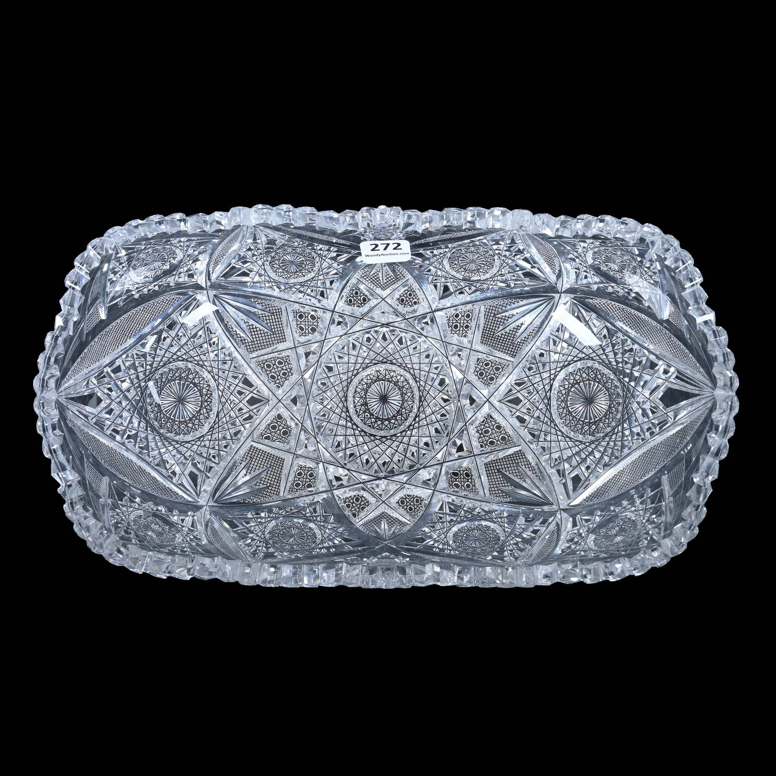 Bread Bowl, Cut Glass, Pattern #100 By Elmira Auction