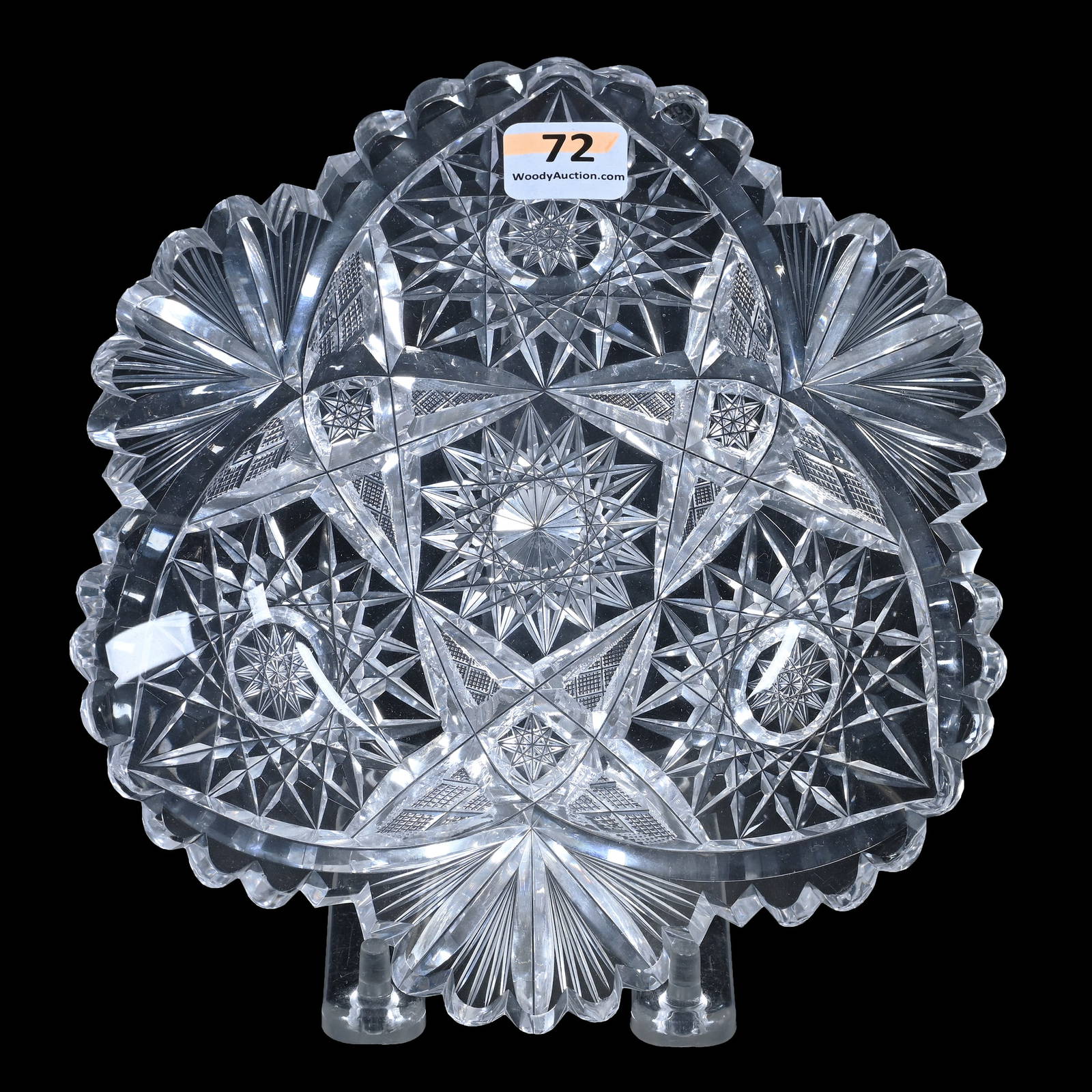 Plate, Abcg, Signed Libbey Sultana Pattern Auction