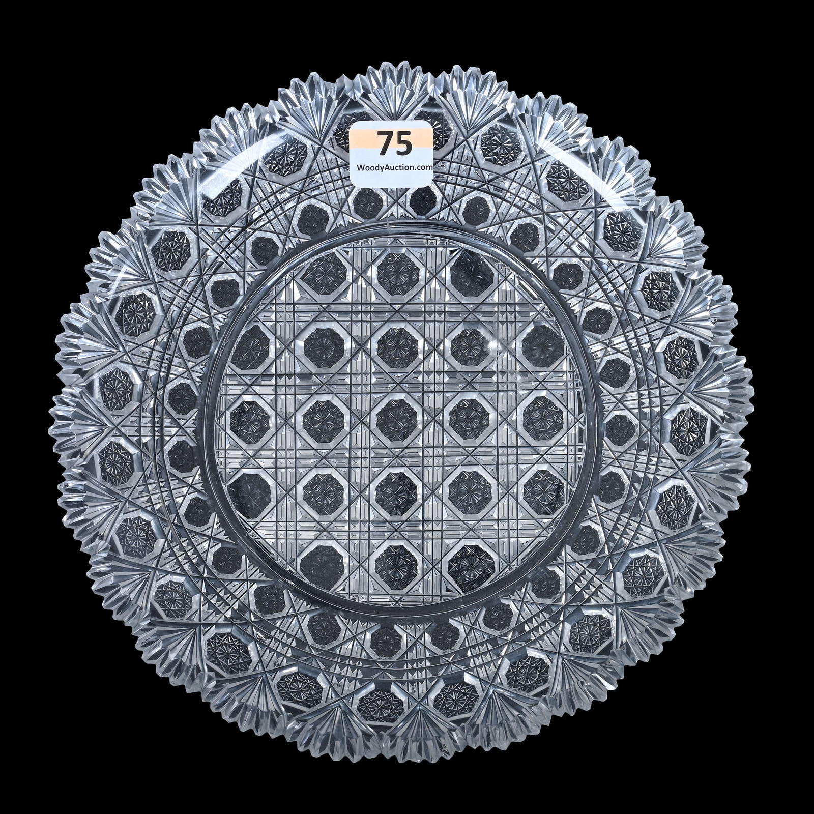 Plate, Abcg, Pattern #210 By Dorflinger (early Triple Mitre Trellis ...