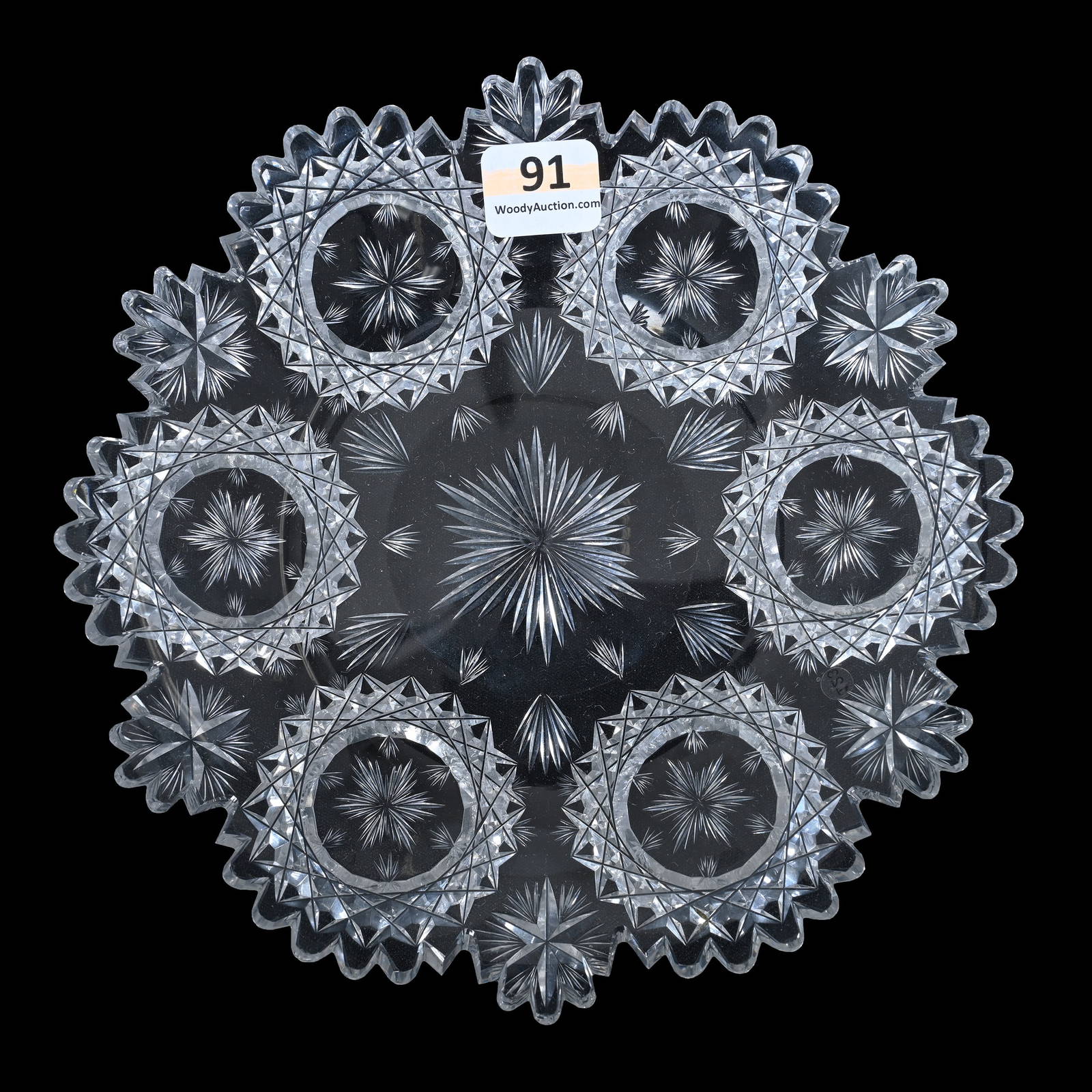 Plate, Abcg, Signed Hawkes North Star Pattern, Also Known As Orpheus ...