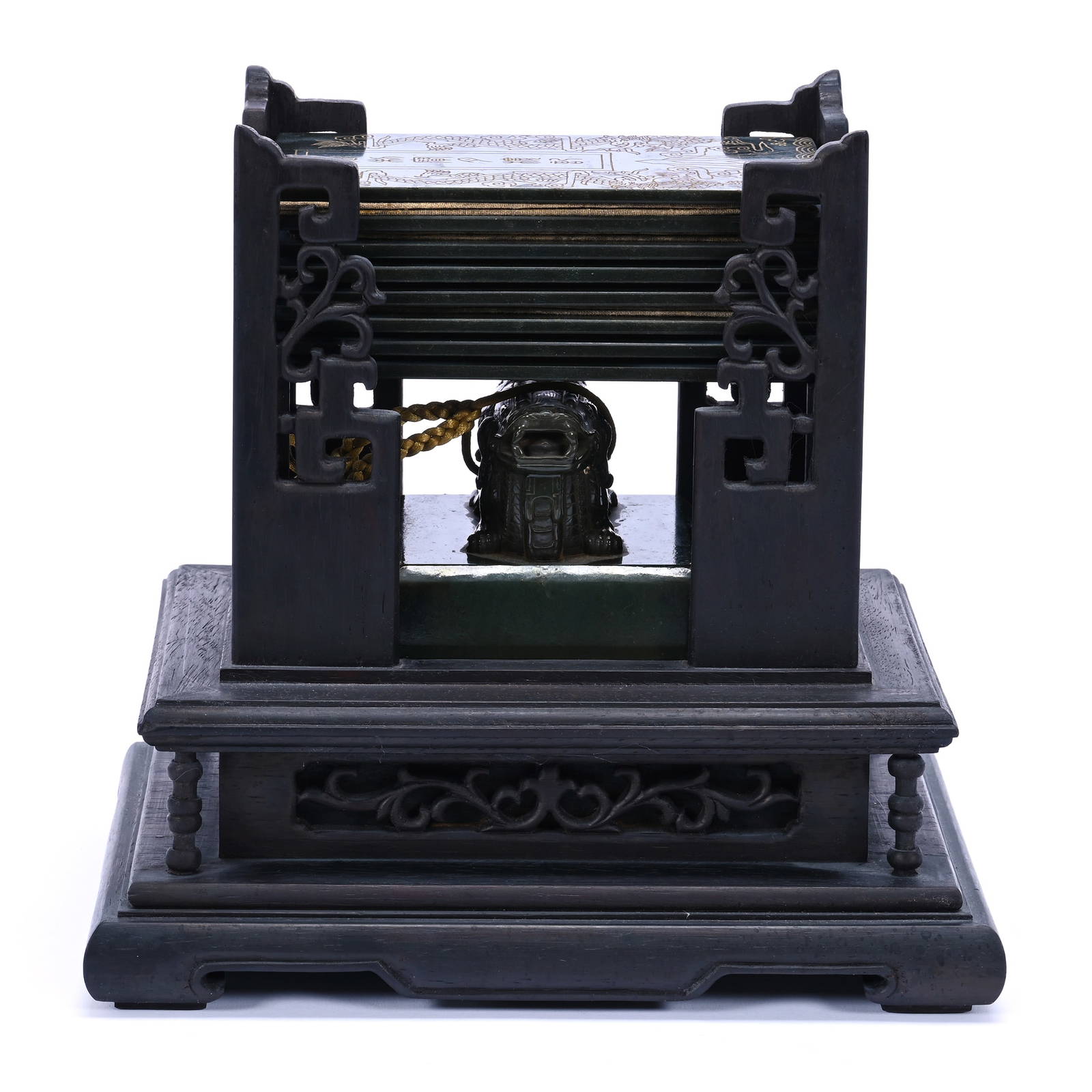 Chinese Jade Seal With Eight Jade Poem Plaques, Beautiful Set, Total ...