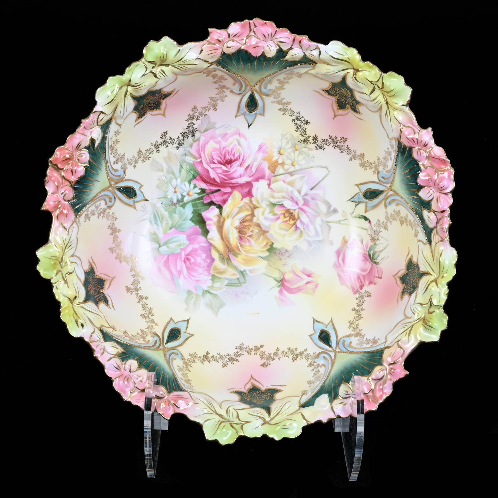 Bowl Marked R.s. Prussia, Rose Decor Auction