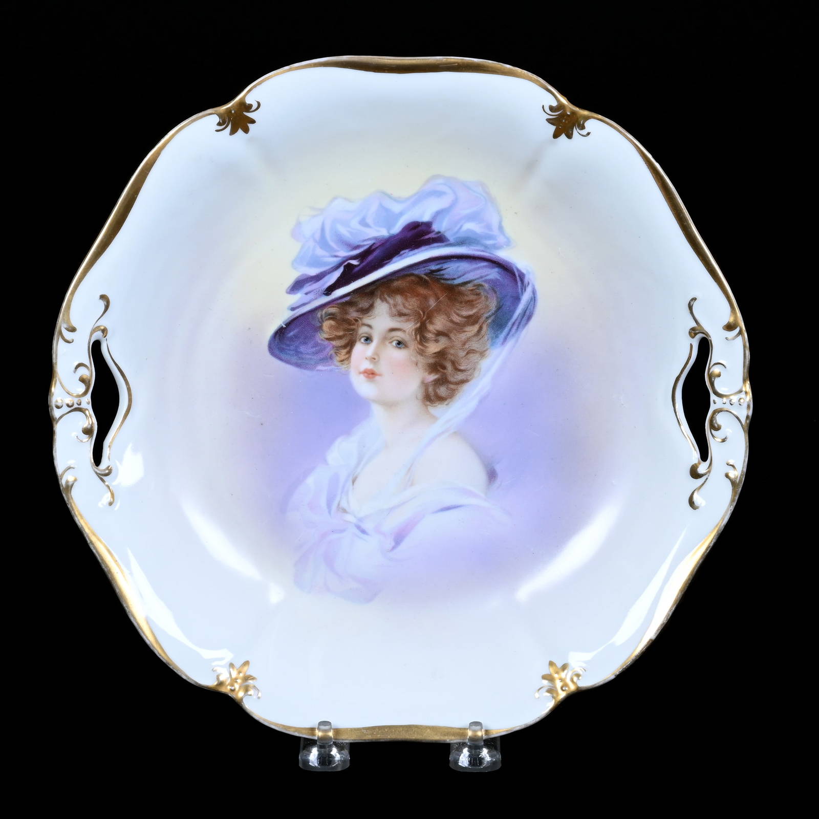 Cake Plate Marked Prov Saxe, Gibson Girl "mary" Portrait - Jul 19, 2025 ...