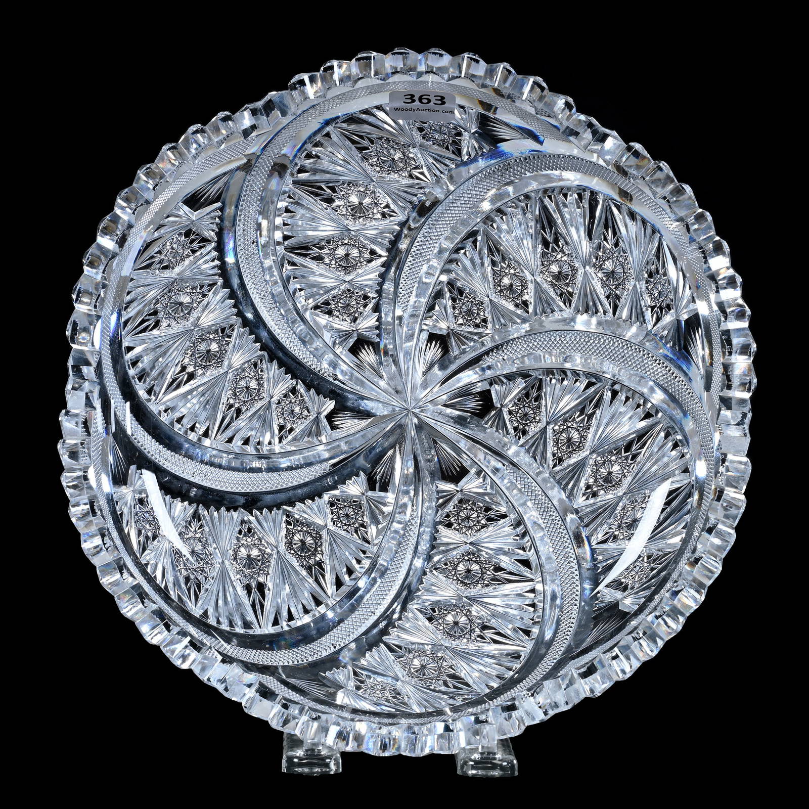 Low Bowl, Abcg, Signed Hawkes, Klondike Pattern Auction