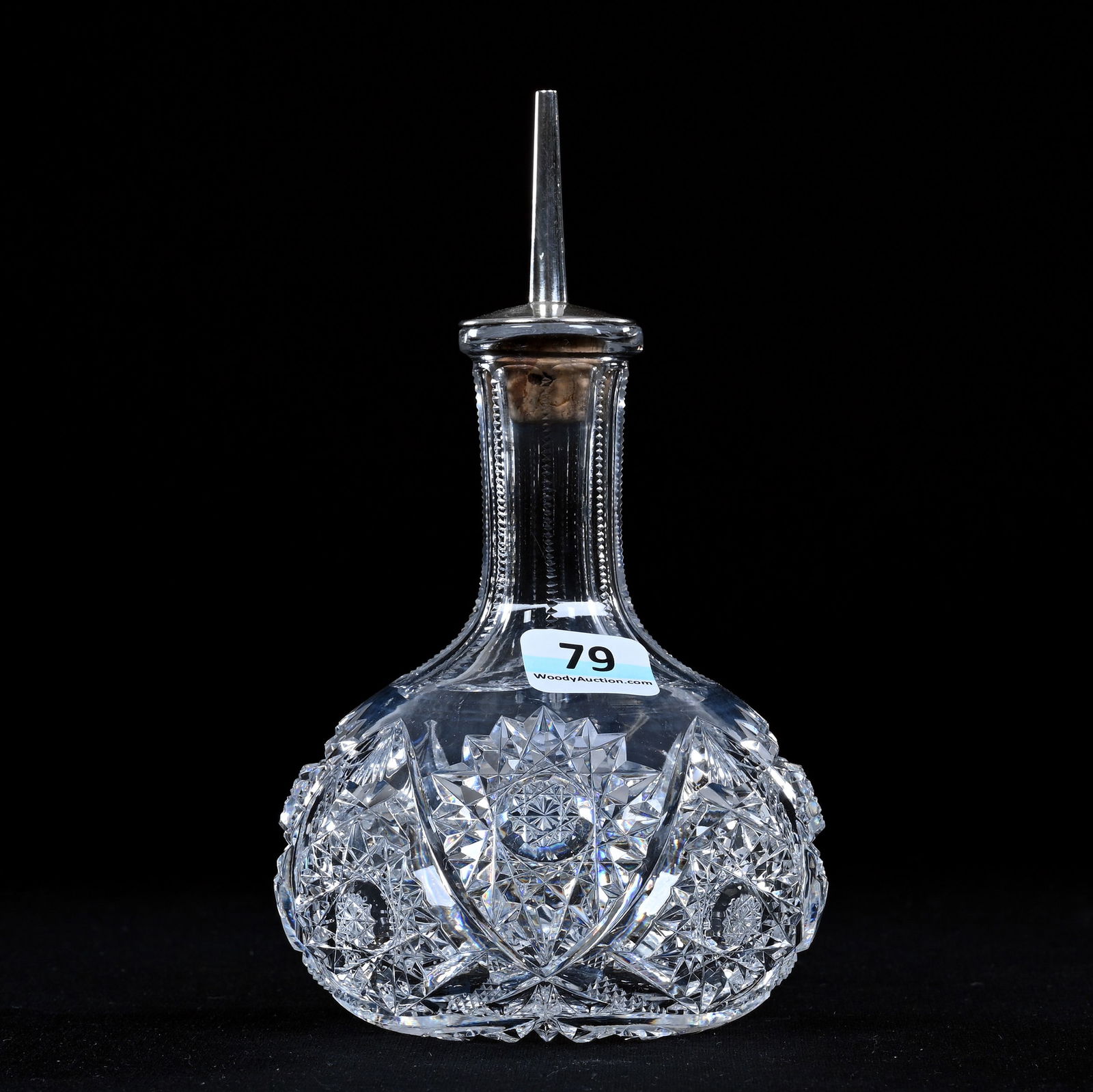 Barber Bottle, American Brilliant Cut Glass, New American Pattern By ...