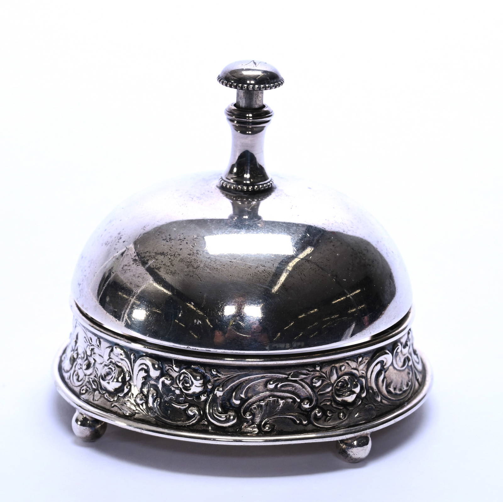 Counter Top Bell, Solid Sterling Silver Marked Gorham #545 Auction
