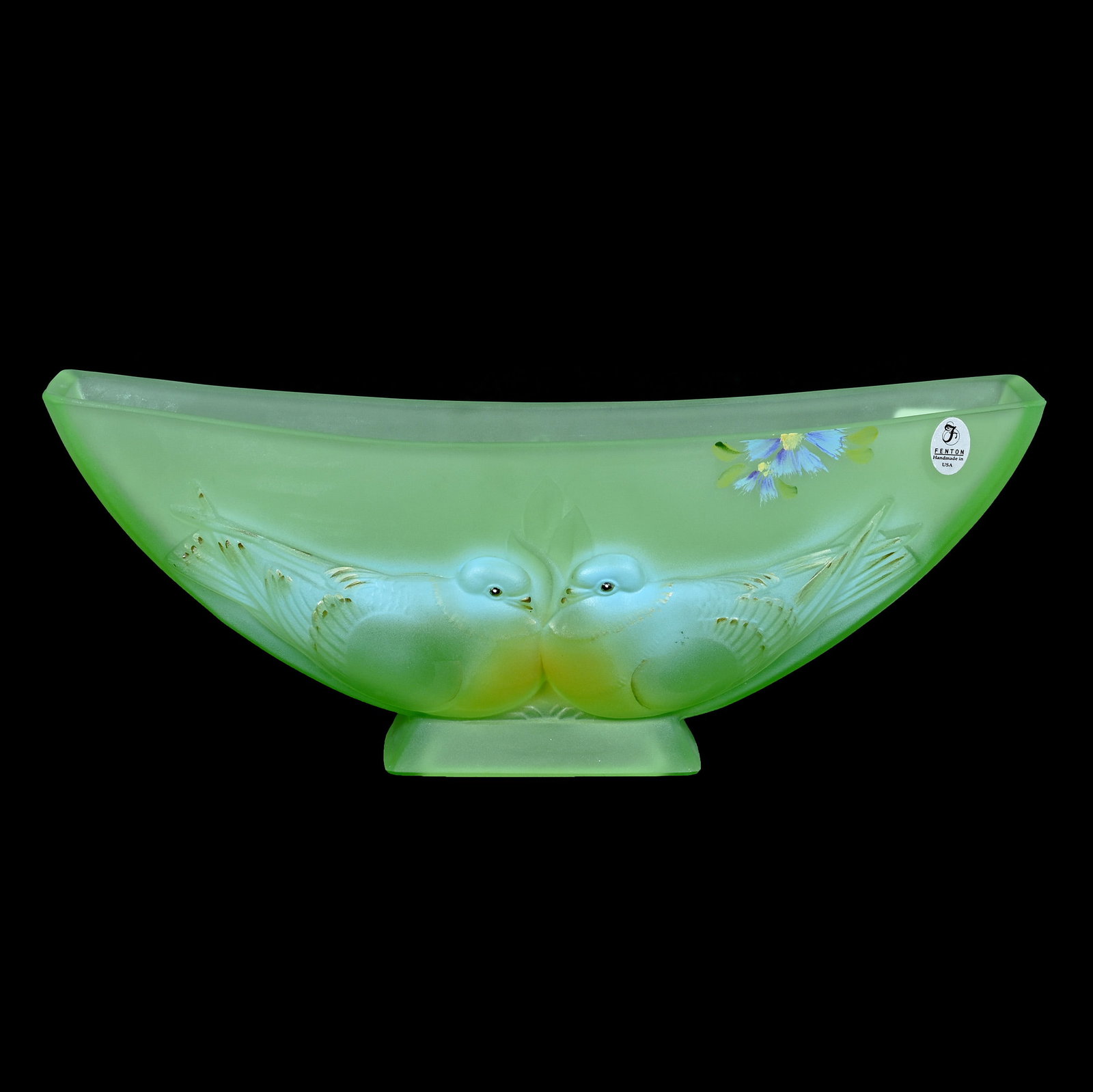 Rectangular Bowl, Marked Fenton Art Glass Auction