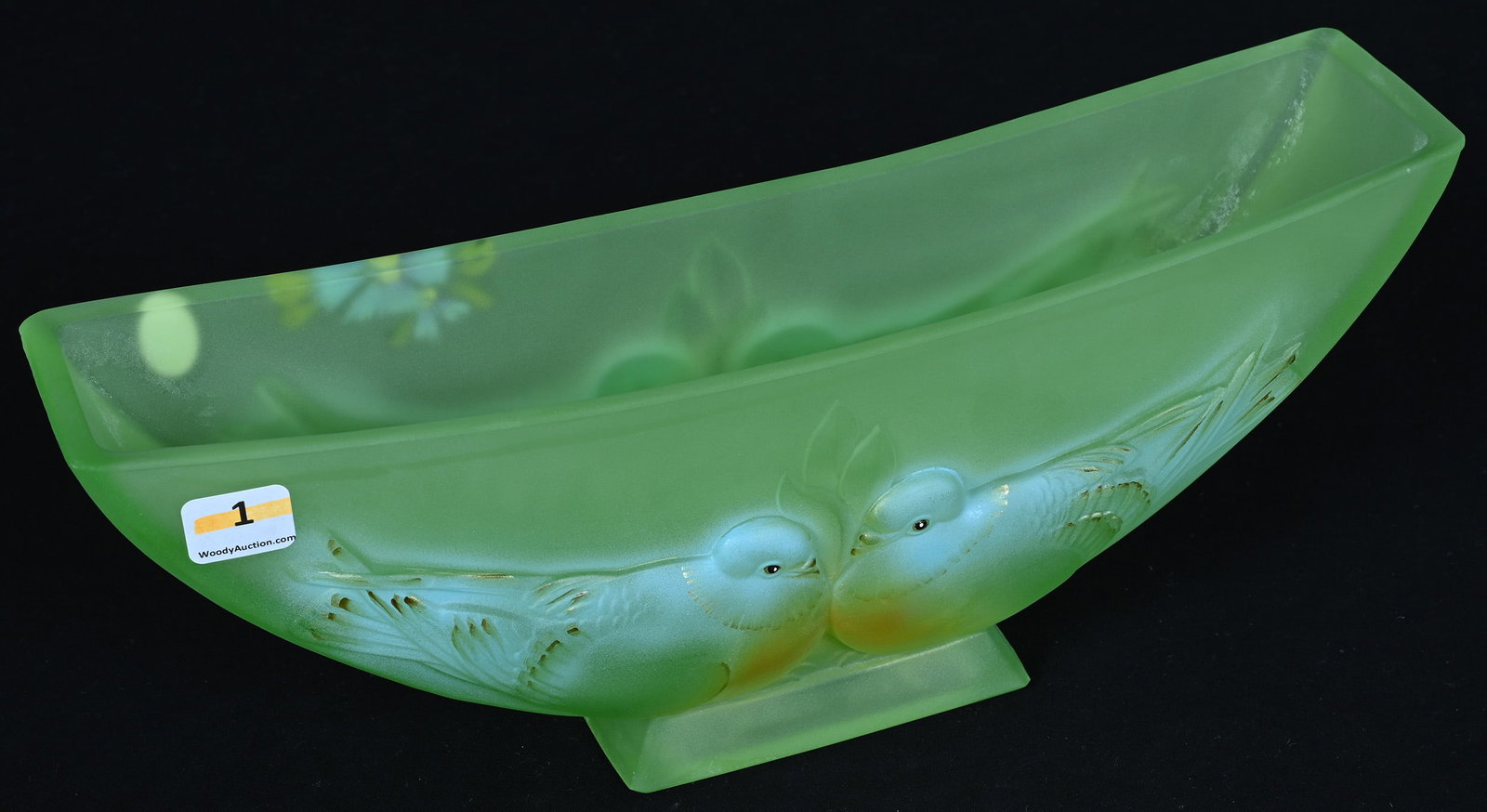 Rectangular Bowl, Marked Fenton Art Glass Auction
