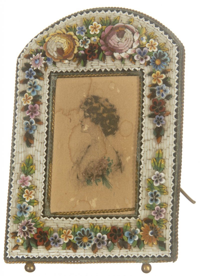 5" ITALIAN MICRO MOSAIC PICTURE FRAME