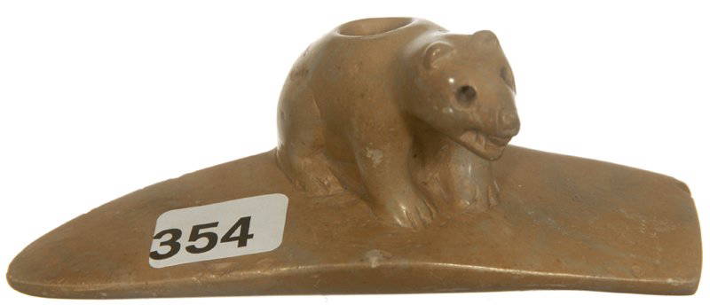 2" X 4 1/2" PREHISTORIC STONE EFFIGY PLATFORM PIPE - Sep 07, 2013 ...