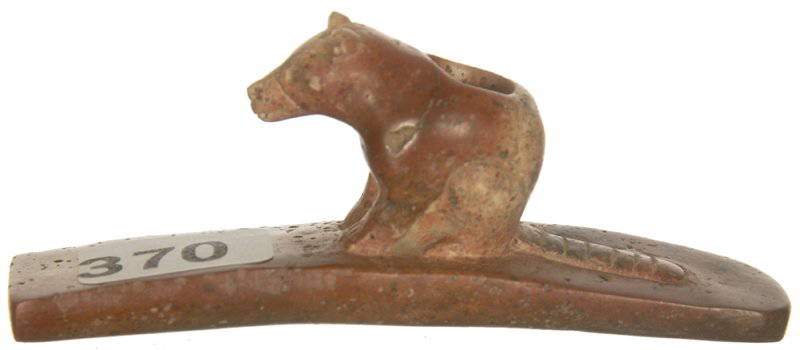 1 1/2" X 3 1/2" PREHISTORIC STONE EFFIGY PLATFORM PIPE - Sep 07, 2013 ...