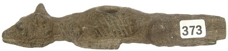 1 1/2" X 8" PREHISTORIC STONE EFFIGY PIPE - Sep 07, 2013 | Woody ...