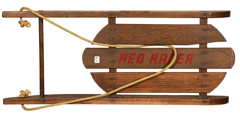 30" ALL WOOD "RED RACER" SNOW SLED - Feb 07, 2015 | Woody Auction LLC in KS