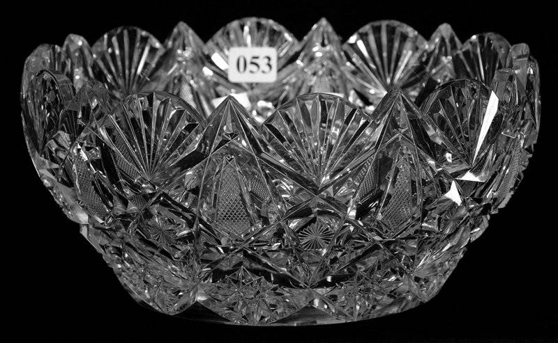 4 X 8 12 American Brilliant Cut Glass Bowl