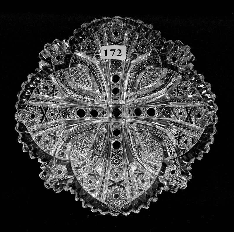 Plate 7" Abcg Signed Libbey Aztec Pattern