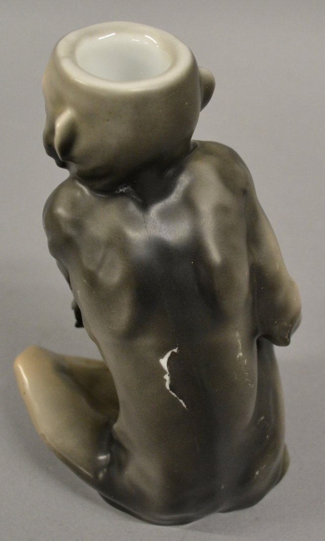 6" ROYAL BAYREUTH (BLUE MARK) FIGURAL CHIMPANZEE