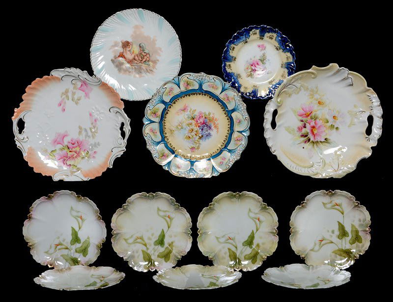 (12) Rs Prussia And Prussia Style Plates