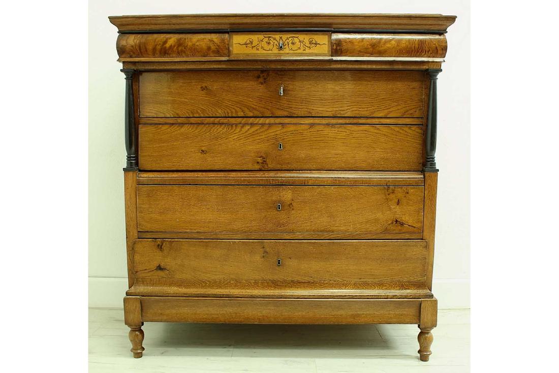 Antique Oak Tall Chest