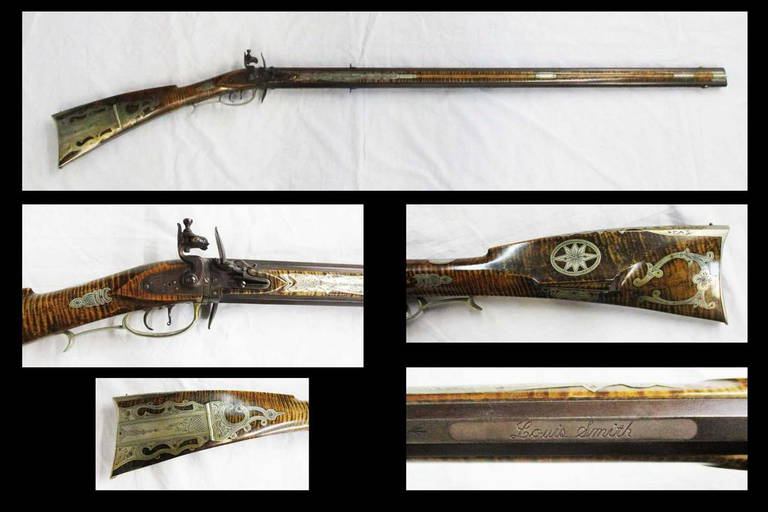 Louis Smith Curly Maple Kentucky Rifle