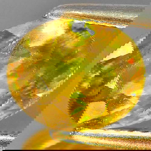 Natural Intense Green Titanium Red Spark Sphene 2.32 Ct. Oval Shape 8.5 ...