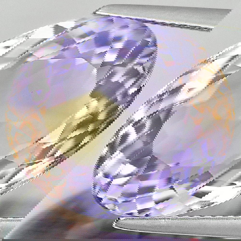 Bi Color Ametrine 16.16 Ct. Oval Shape 17.7 X 15.8 Mm. Gemstone From Bolivia Auction