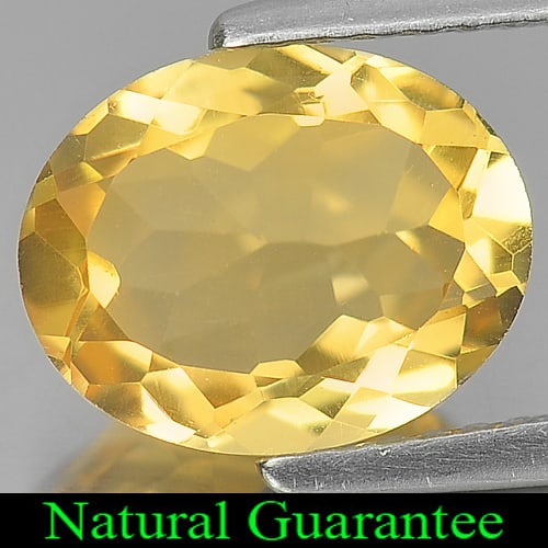 Natural Yellow Citrine Gemstones 2.23 Ct. Oval Shape 10 X 8 Mm. Auction
