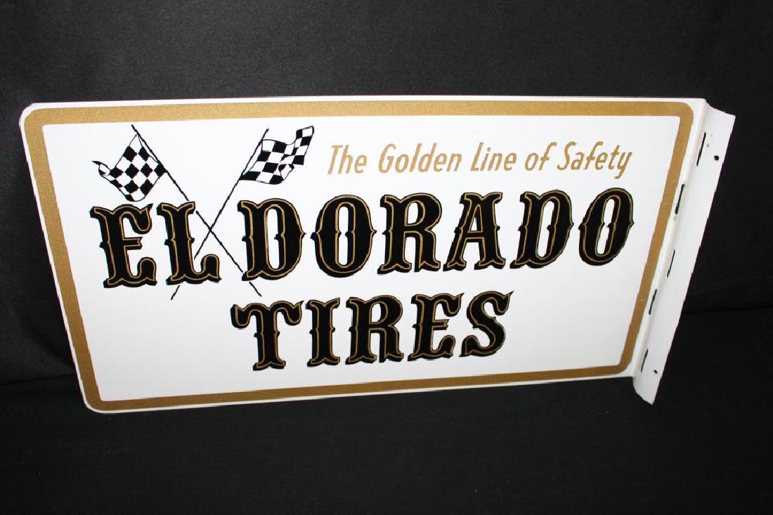 NOS EL DORADO TIRES FLANGE SIGN
