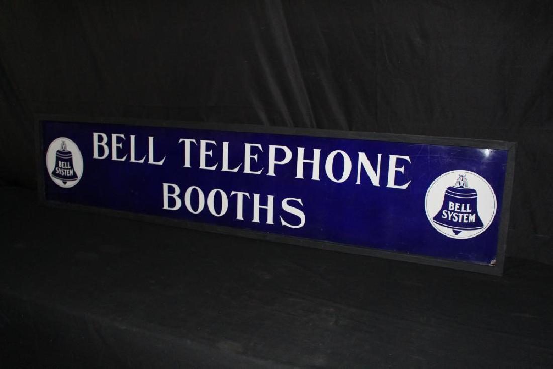 PORCELAIN BELL TELEPHONE BOOTHS SIGN